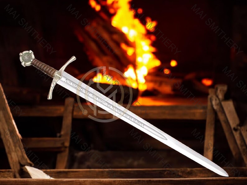 The Accolade Sword of the Knights Templar- Handmade Collectible Sword ...
