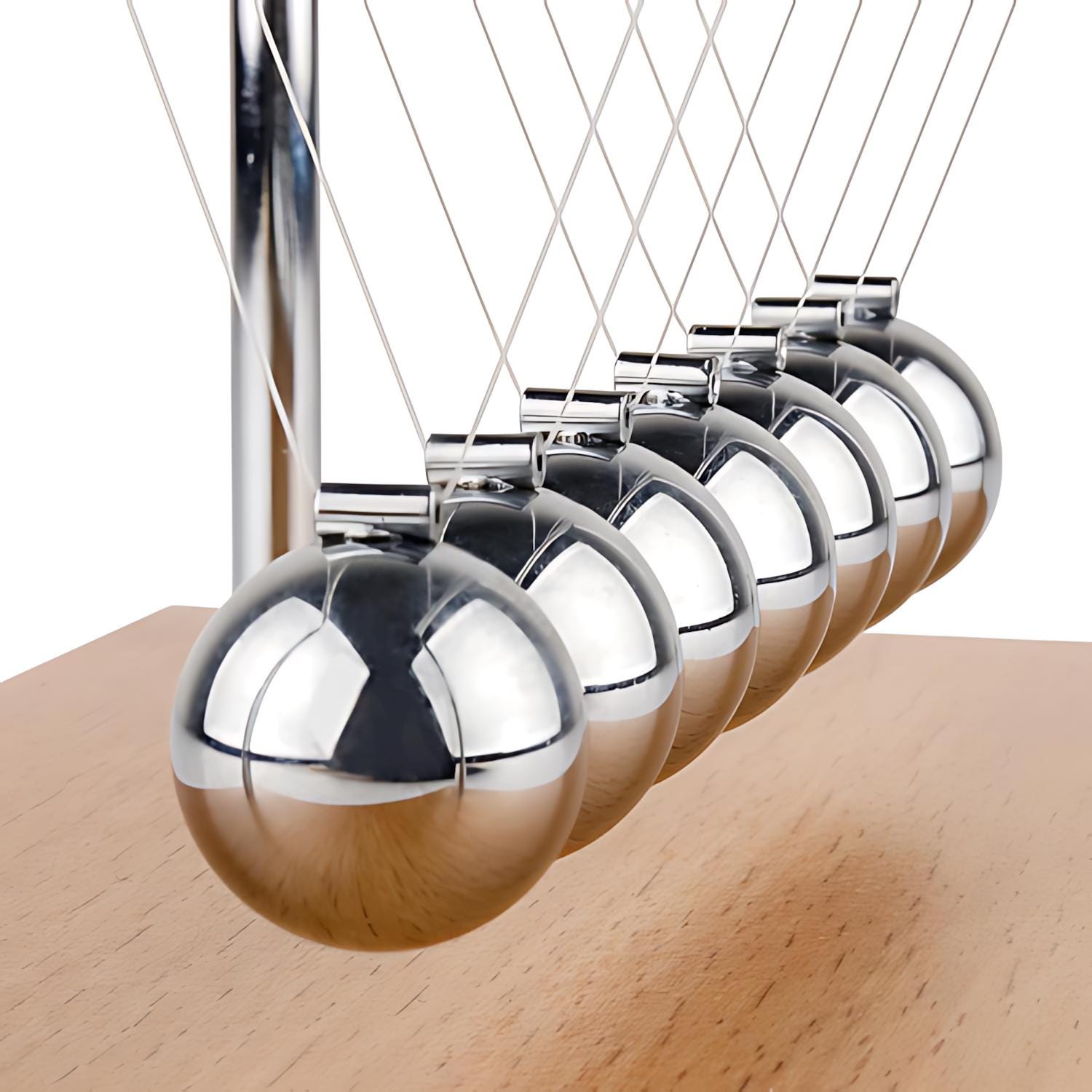 Newton’s Cradle Balance Balls Kinetic Desk Decor (5 Beads) Science ...