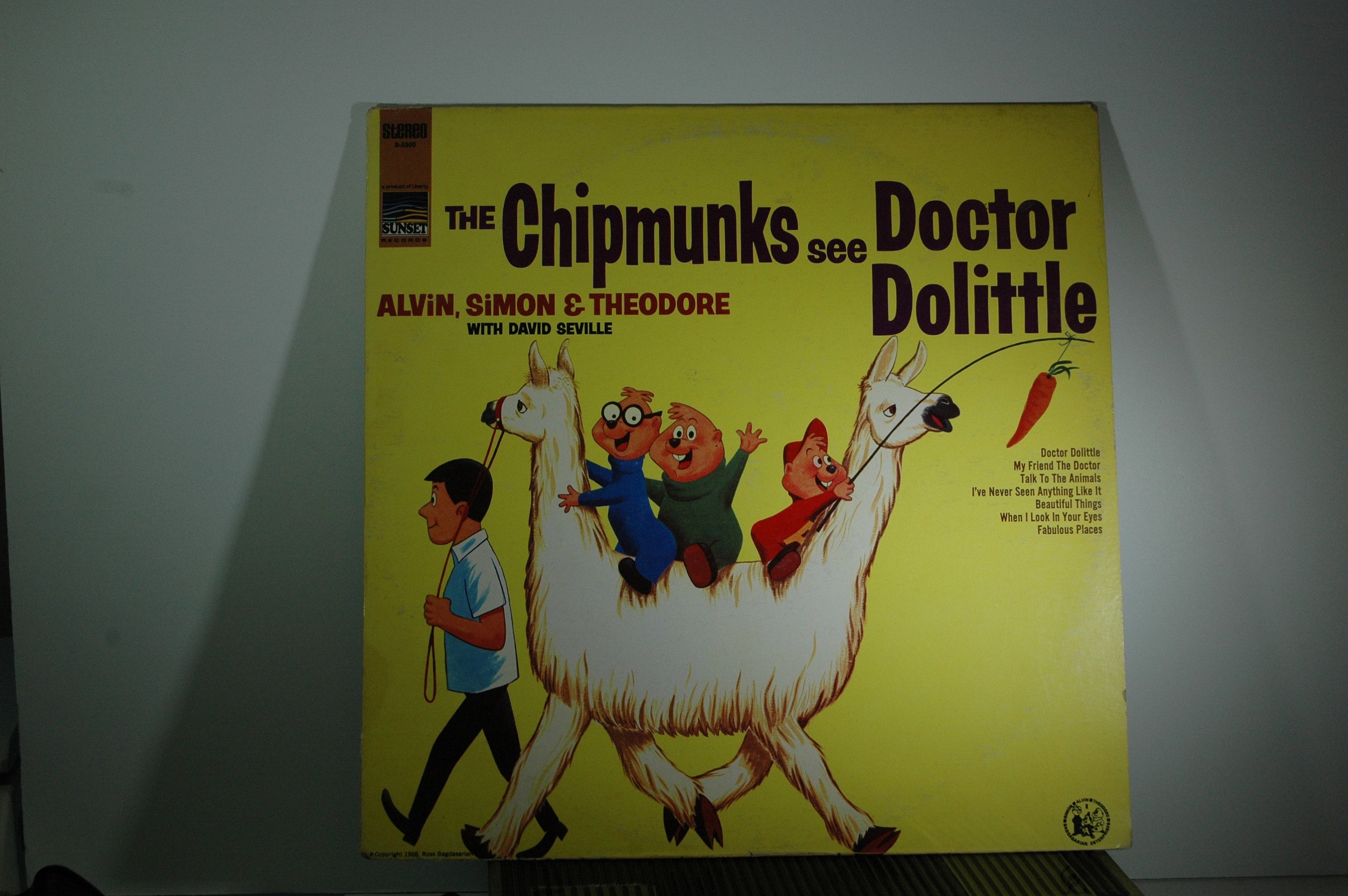 The Chipmunks the Chipmunks See Doctor Dolittle LP, Album Sunset ...