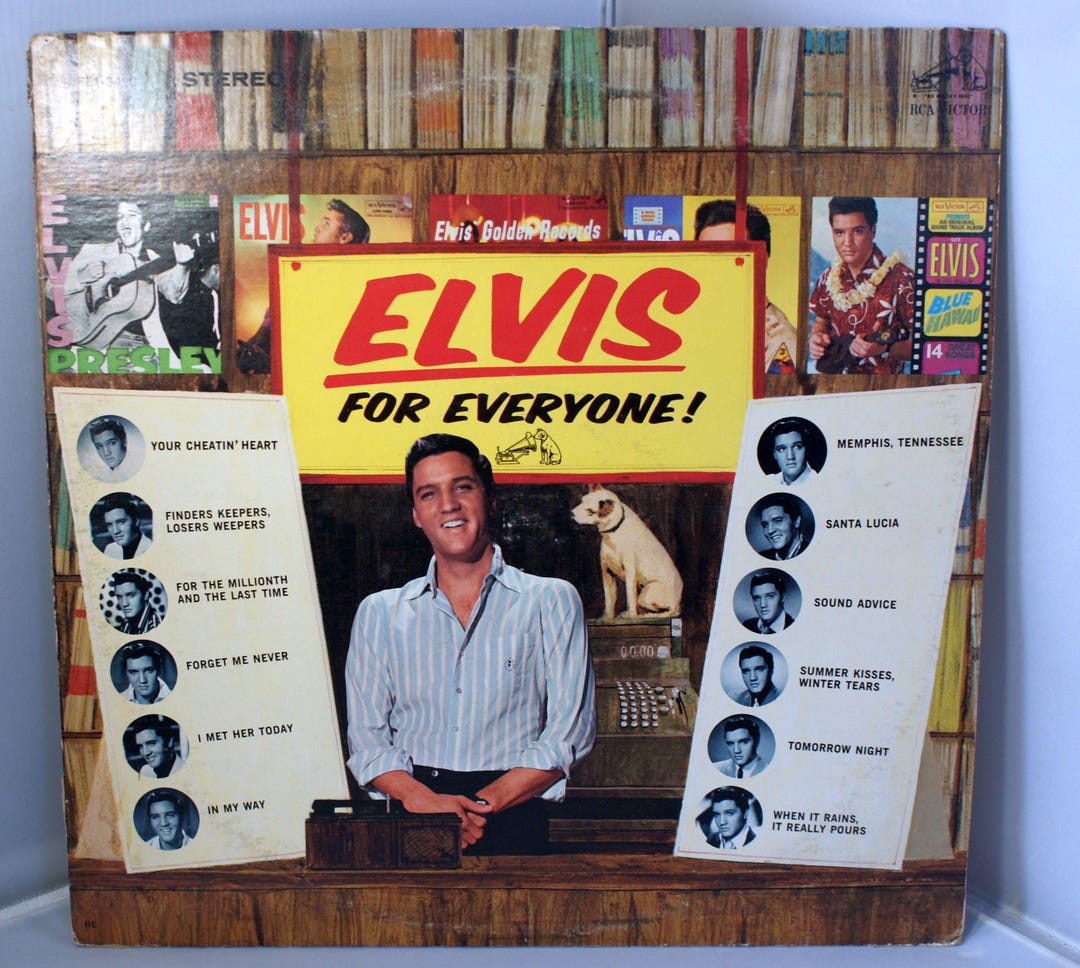 Elvis Presley -elvis for Everyone! Vinyl Record Album RCA Victor AFL1 ...
