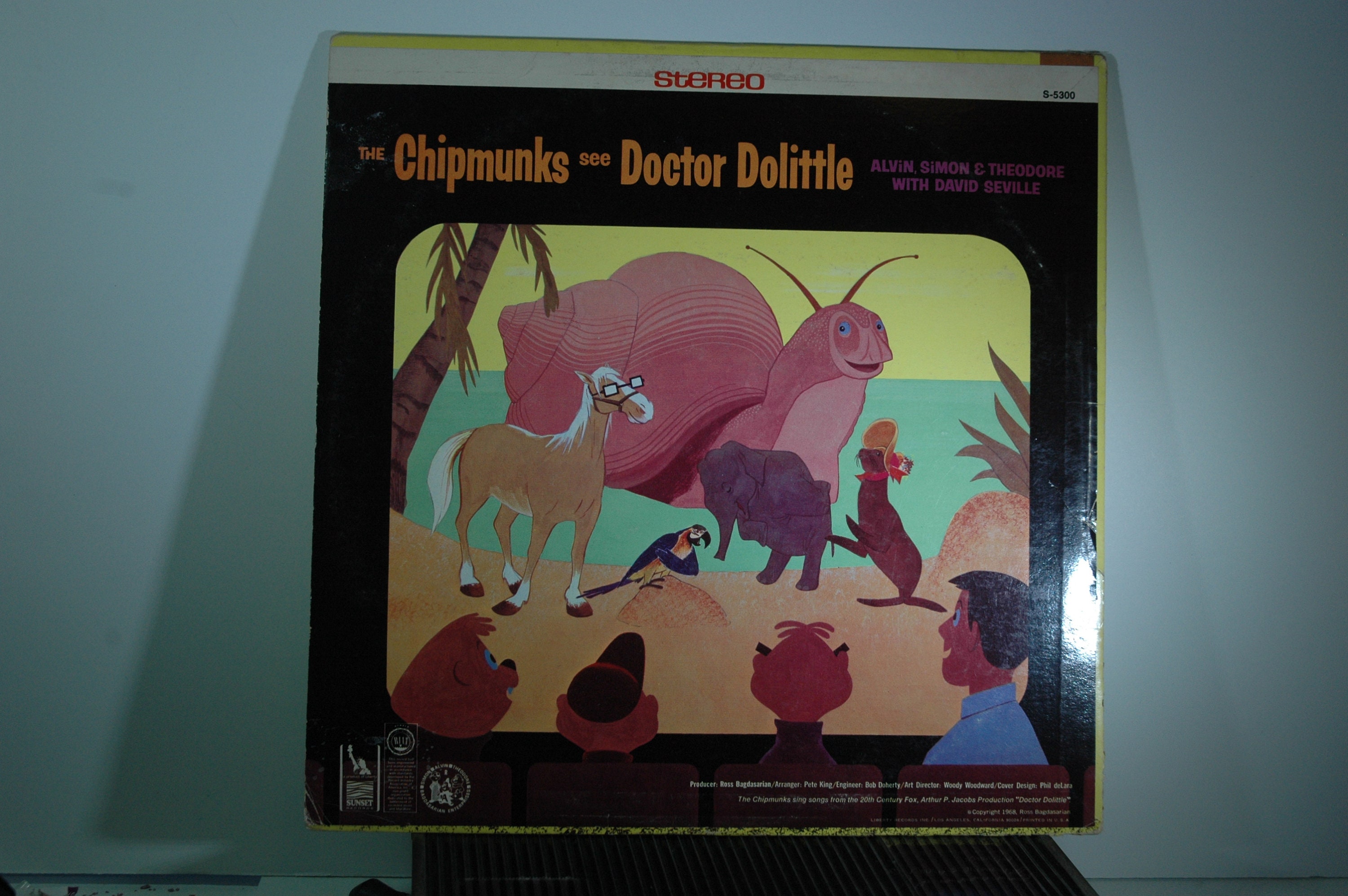 The Chipmunks the Chipmunks See Doctor Dolittle LP, Album Sunset ...