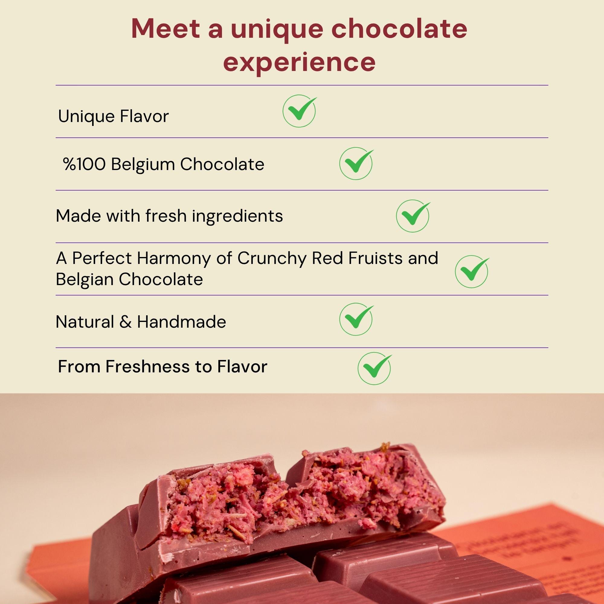 White Chocolate Beirut Bar: Red Fruits & Crispy Kadayif, Handmade ...