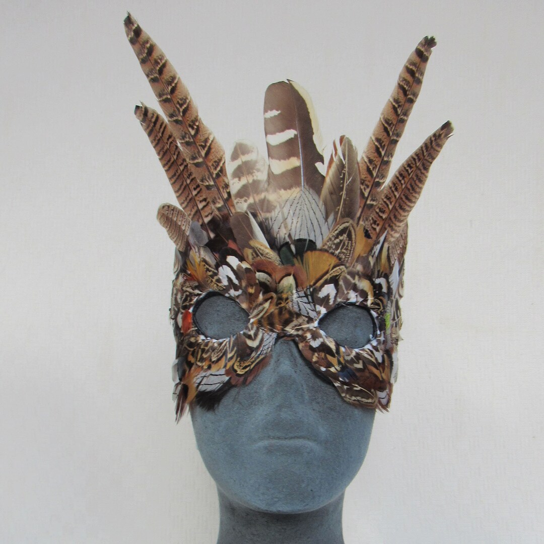 Winged Wild One Feather Mask Fantasy Creature Costume Idea for ...