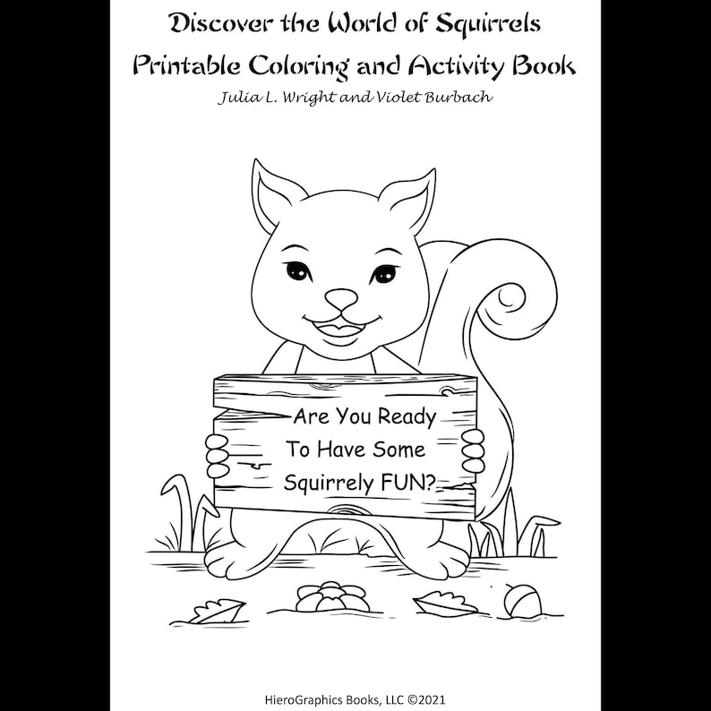 Squirrely Word Puzzles and Poems and Coloring Pages for Young Adults to ...