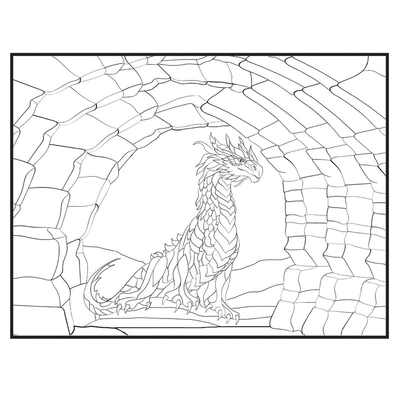 The Last Dragon Story Coloring Activity Book is A Fairy Tale, Dragons ...