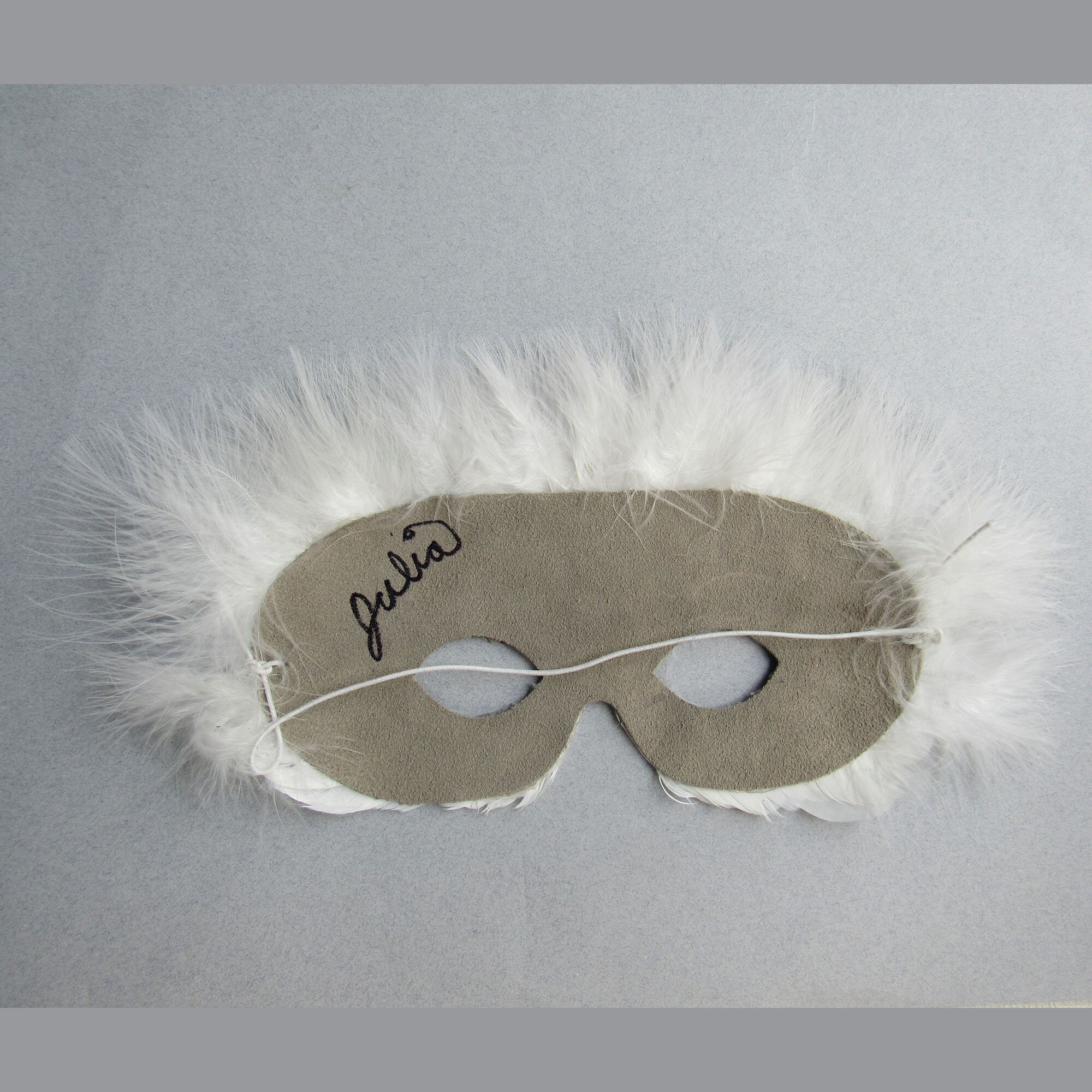 Fantasy Inspired White Feather Mask Ghost or Snow Queen or Angel ...