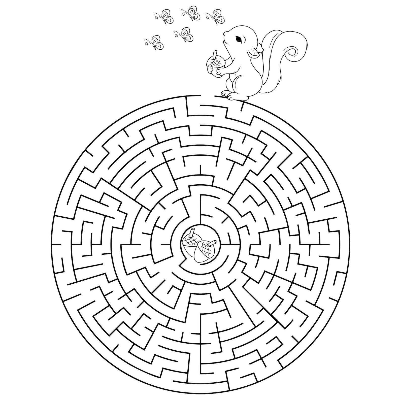 20 Amazeing Squirrely Fun Puzzles for Young Adults to Help Creatures ...