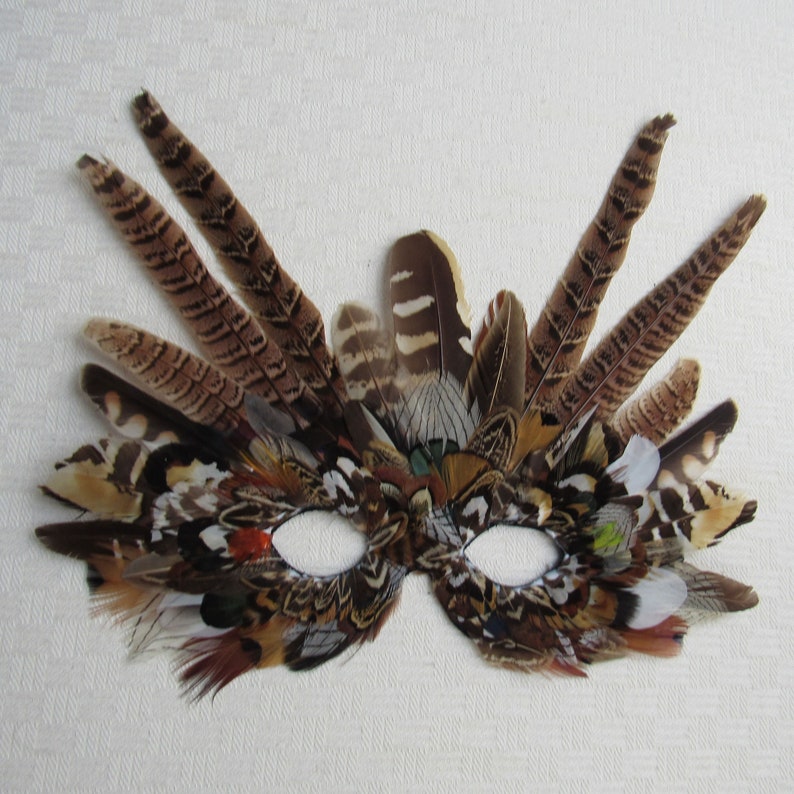 Winged Wild One Feather Mask Fantasy Creature Costume Idea for ...