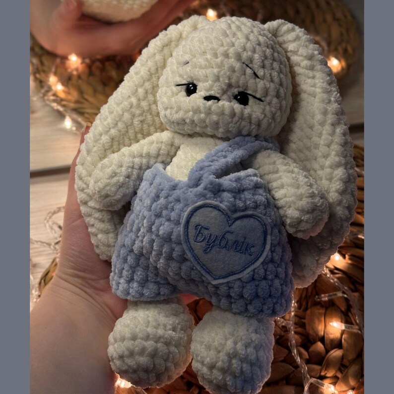 Personalized Crochet Bunny – Custom Name Plush Toy - Etsy