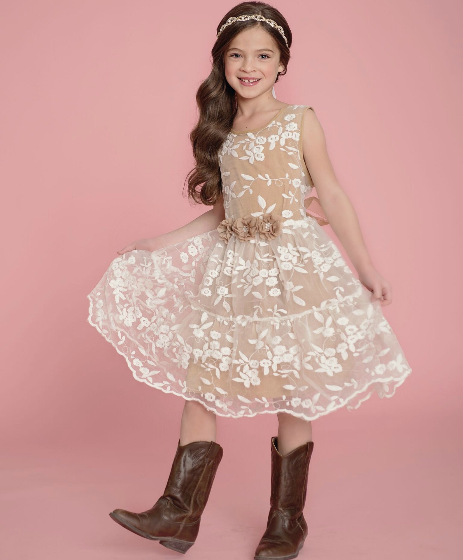 Flower Girl Dress Lace Flower Girl Dress Girls Lace Dress Etsy