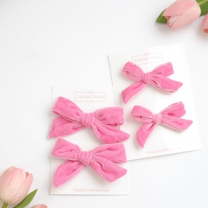 Baby Headbands, Velvet Hair Bow, Velvet Baby Bows, Velvet Bows, Velvet ...