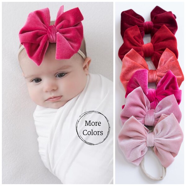 Red Baby Bow - Etsy