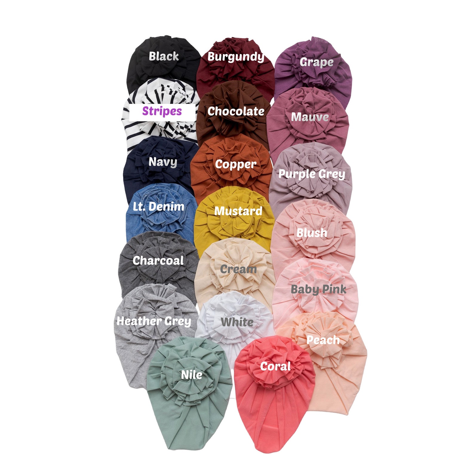 Baby Turban Hat Baby Girl Turban FLOWER Baby Turbanbaby - Etsy