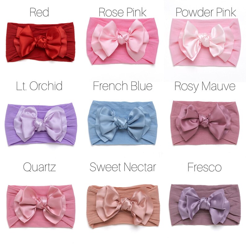 Big Bow Baby Headband, Baby Girl Hair Bows, Newborn Headband, Baby Girl ...