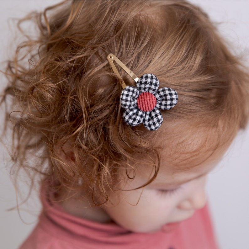 Puff FLOWER Hair Clip Toddler Hair Bow Girls Hair Clips - Etsy
