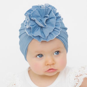 Baby Turban Hat Baby Girl Turban FLOWER Baby Turbanbaby - Etsy