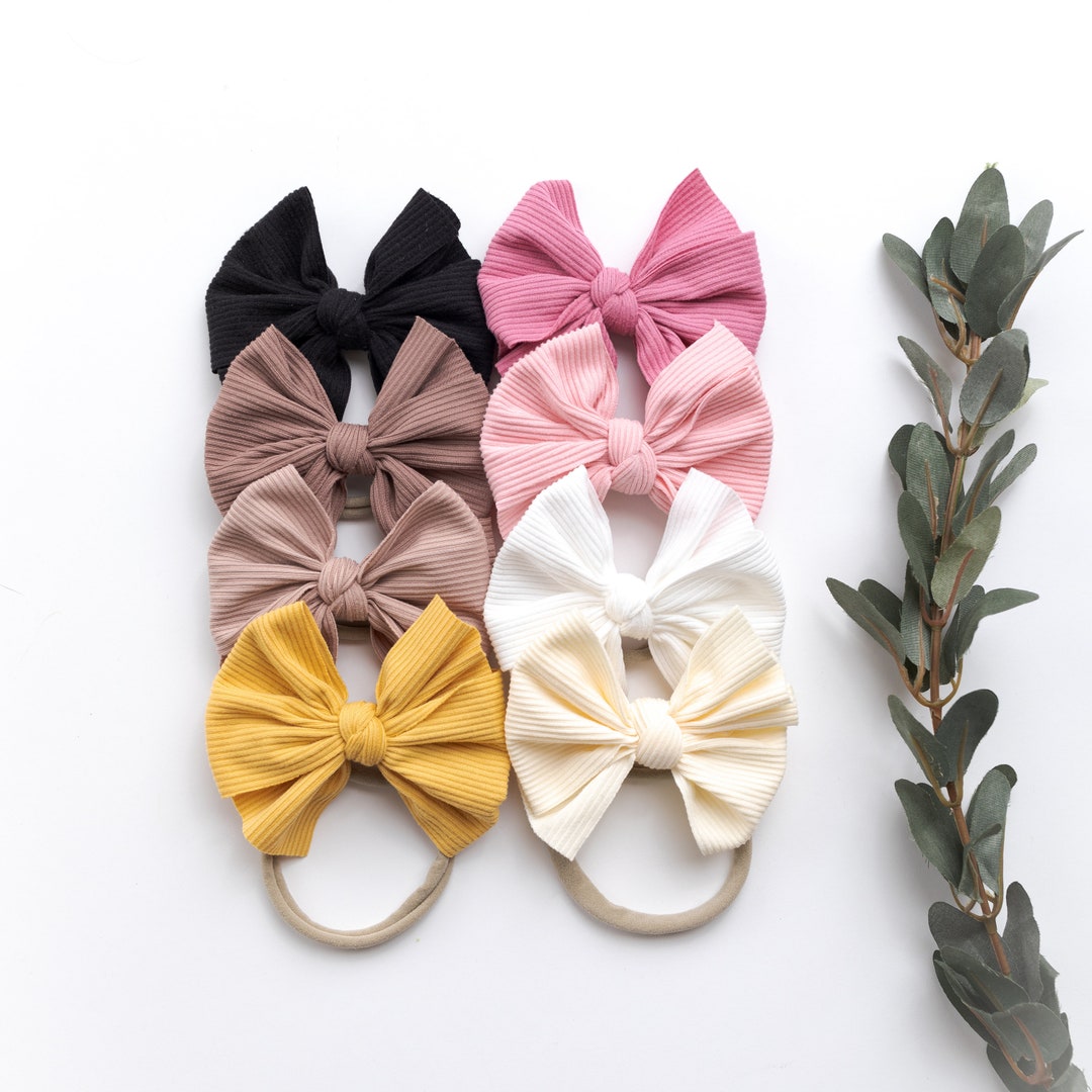 Baby Girl Headbands, Baby Bows, Newborn Hair Bows, Newborn Headbands ...