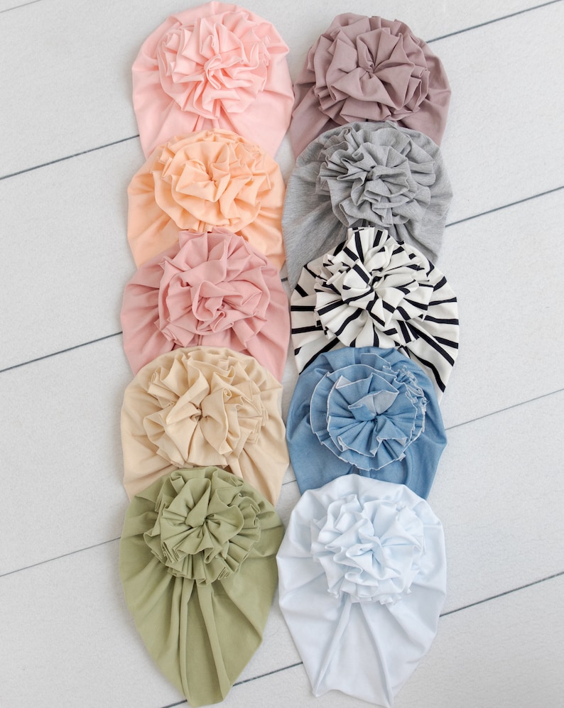 Baby Turban Hat Baby Girl Turban FLOWER Baby Turbanbaby - Etsy