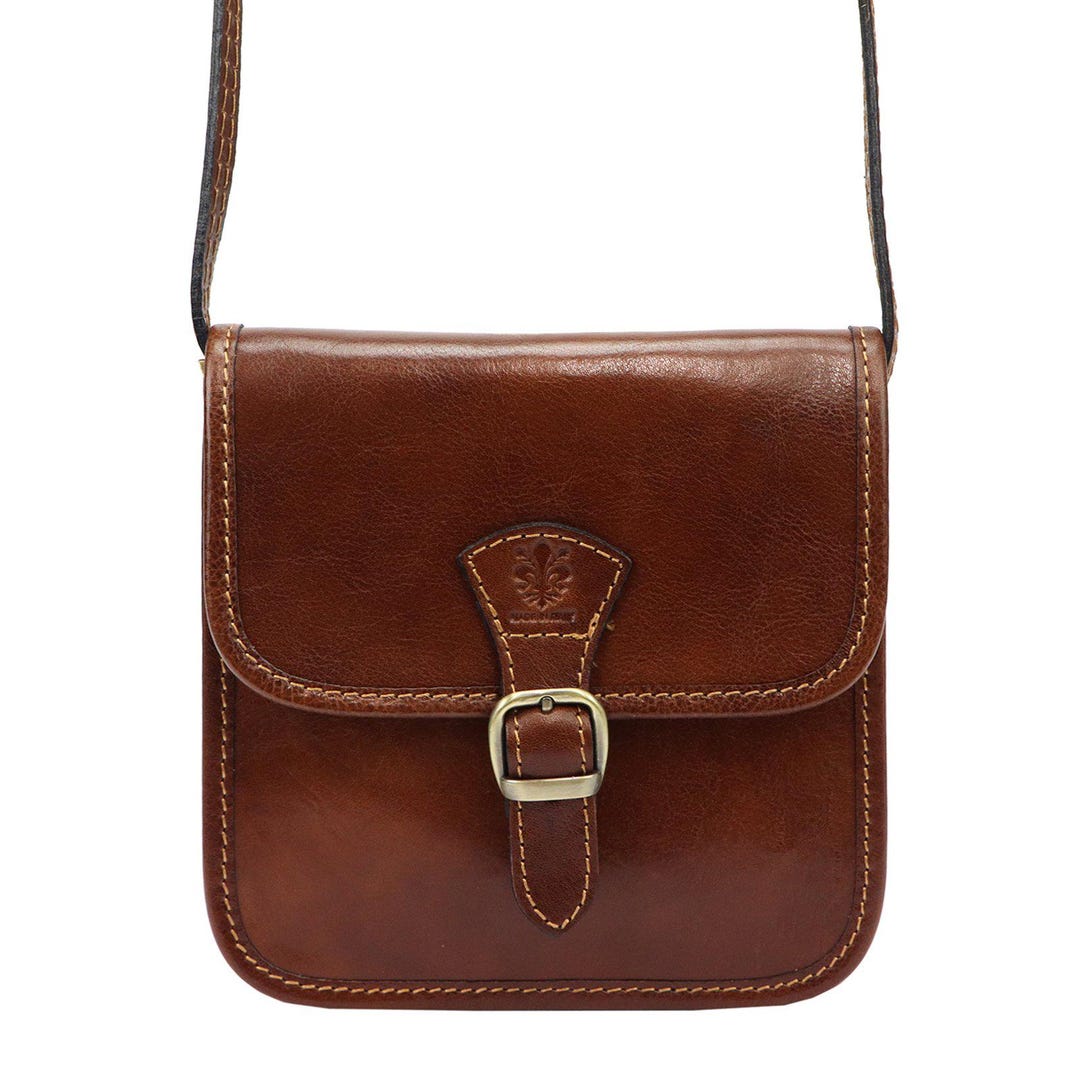 Small Genuine Leather Crossbody Bag for Women – Handmade Italian ...