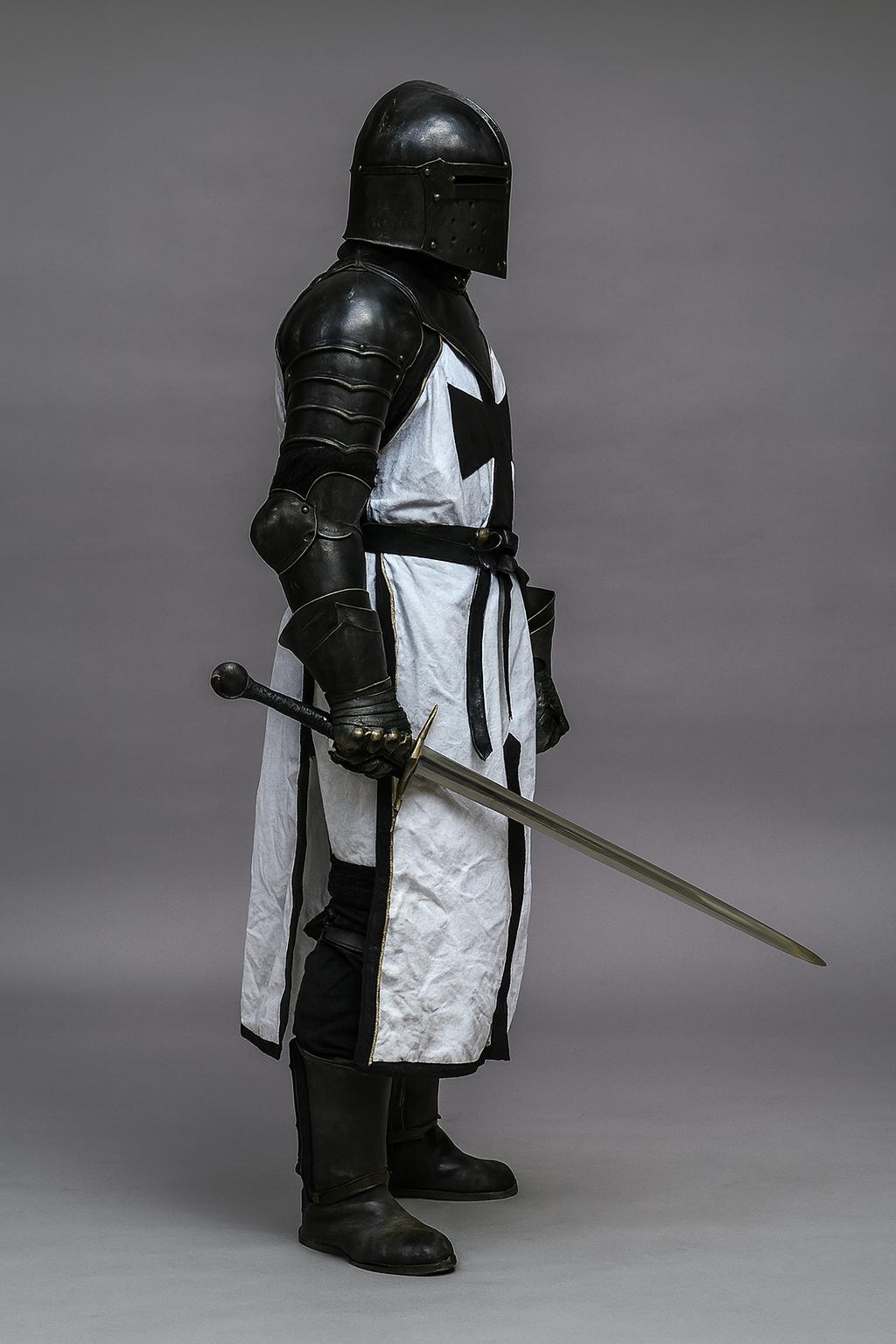 Medieval Black Templar Knight Full Body Armor Set – Handcrafted Suit ...