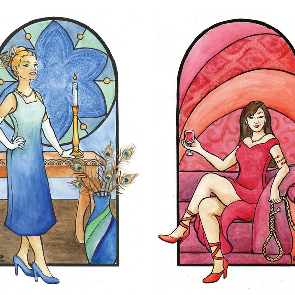 Mrs Peacock - Etsy