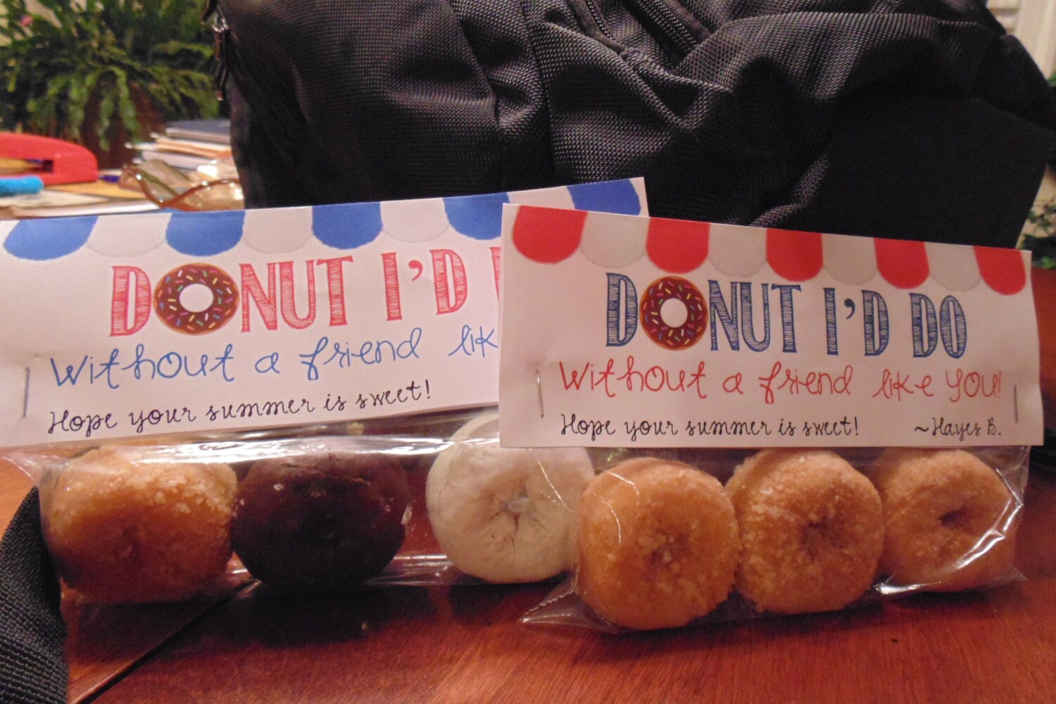 Donut I'd Do Without a Friend Like You - PRINTABLE Treat Bag Topper ...