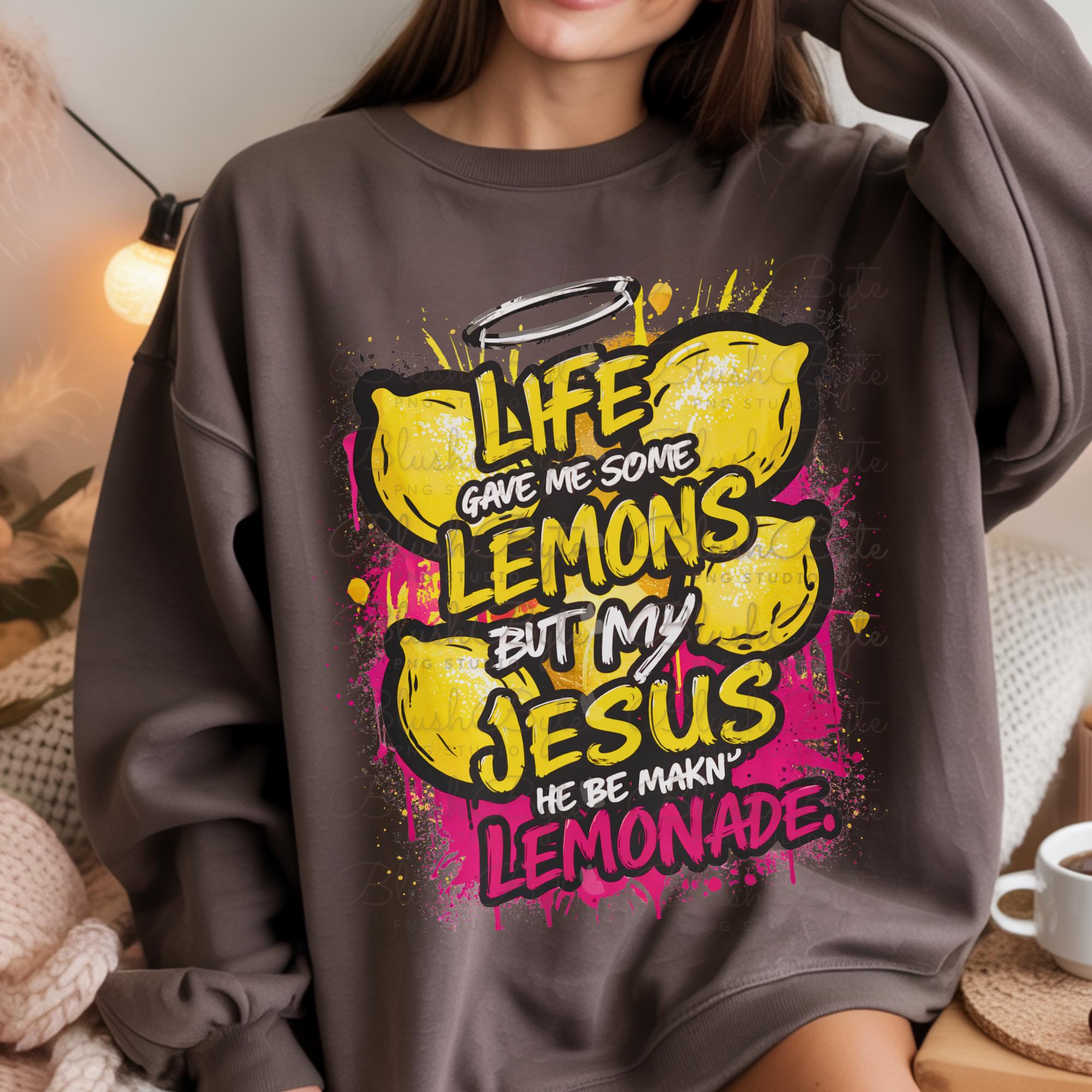 Lemonade Jesus PNG Bundle: Christian Graffiti Shirt Design, 4 Color ...