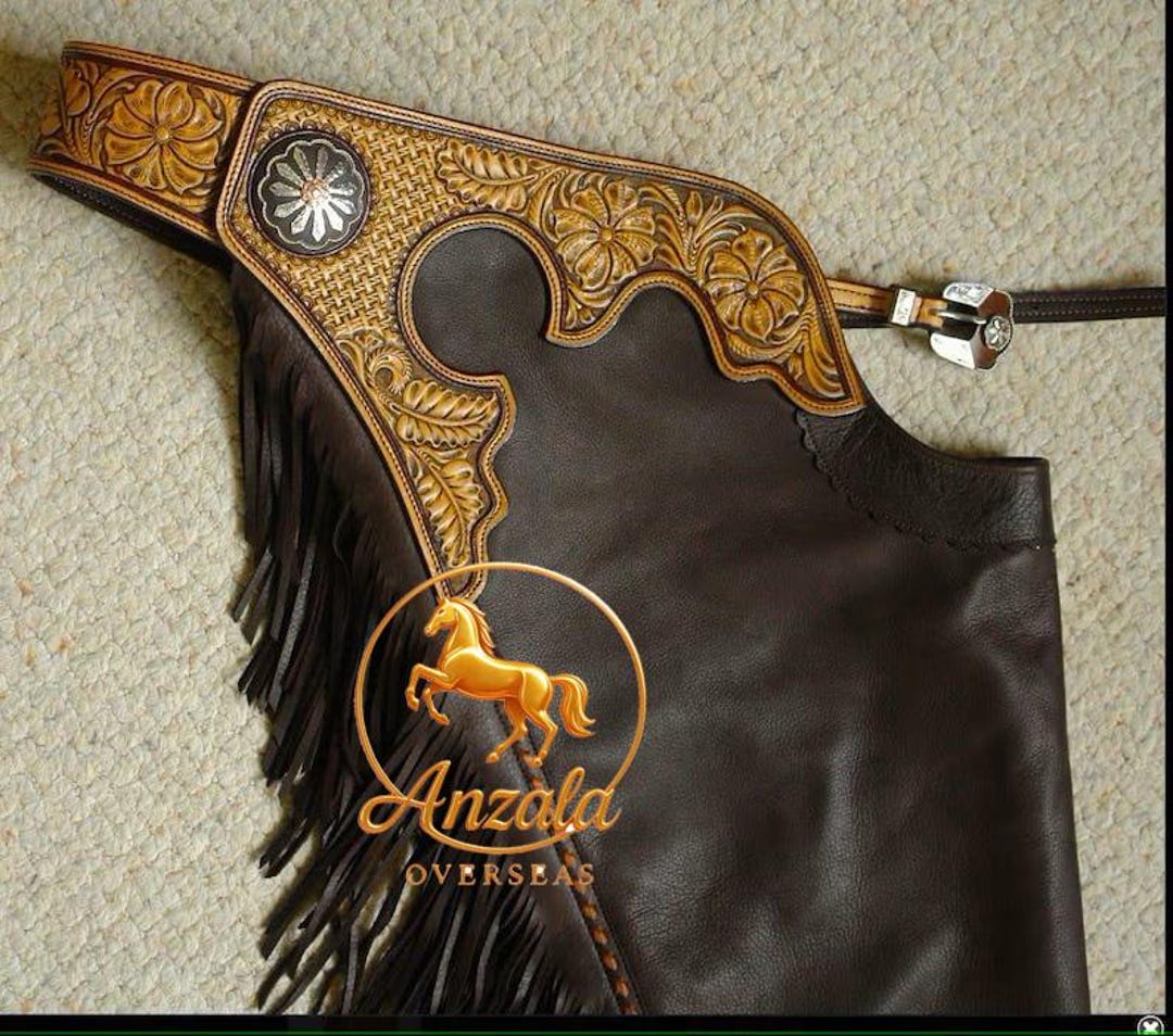 Hand-tooled Leather Rodeo Chaps: Custom Western Show Gear - Etsy