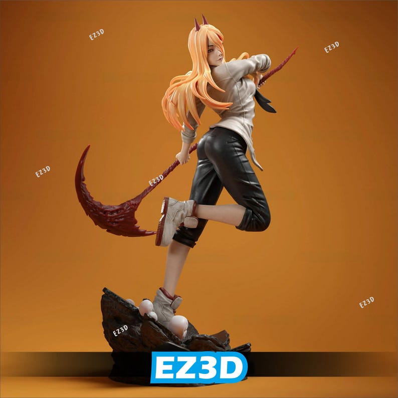 Chainsaw Man Power STL Model for Resin Printer Figure 3D Printing ...