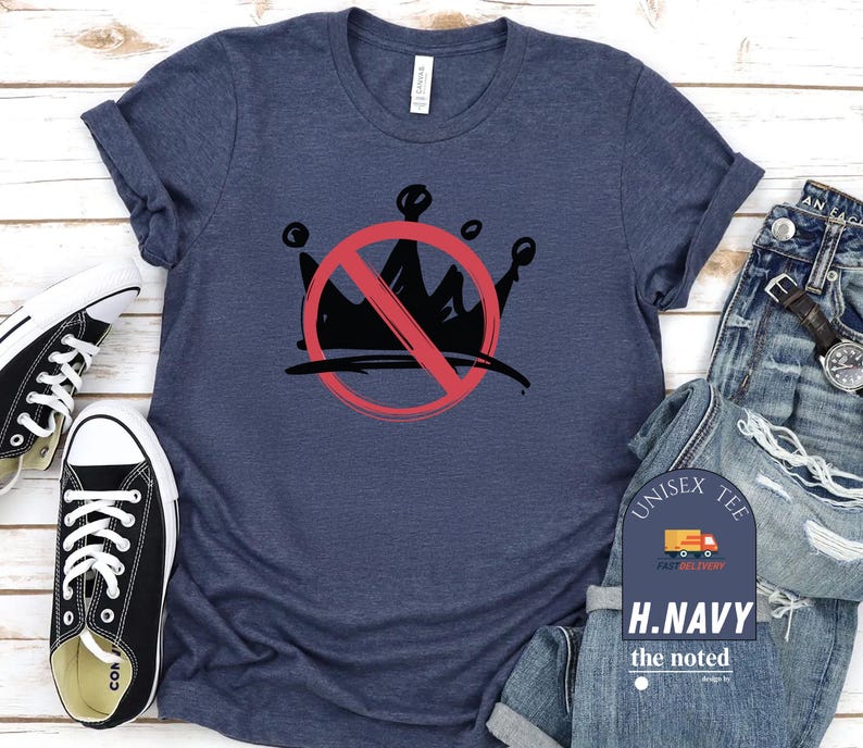 No Kings in America Shirt, Anti Trump Political Tee, Anti MAGA Protest ...