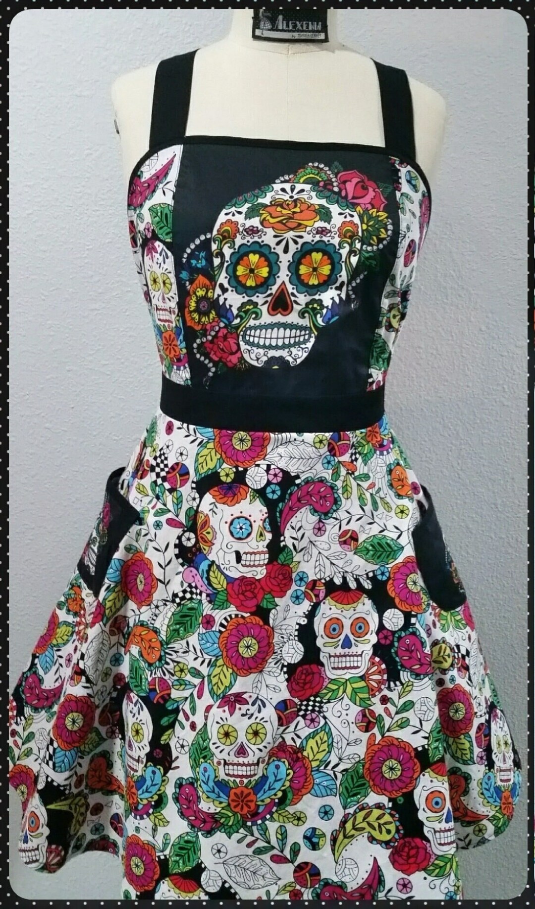 Dia De Los Muertos Sugar Skulls Kitchen Apron - Etsy