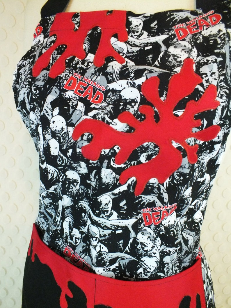 Bloody Zombie Kitchen Apron - Unisex Walking Dead - Etsy