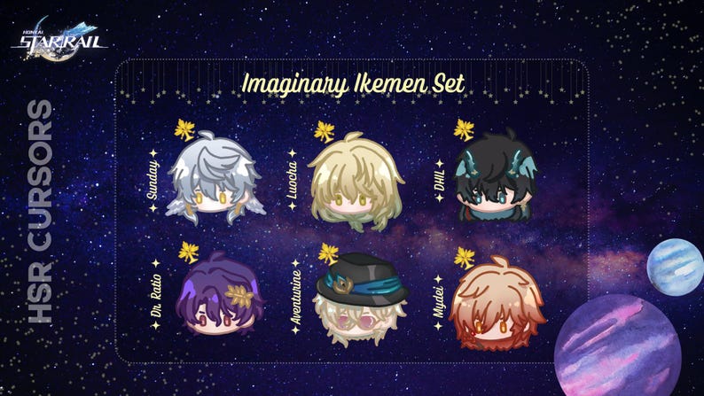 Honkai Star Rail (HSR) Cursor Icons - Imaginary Ikemen Ver. | Digital ...