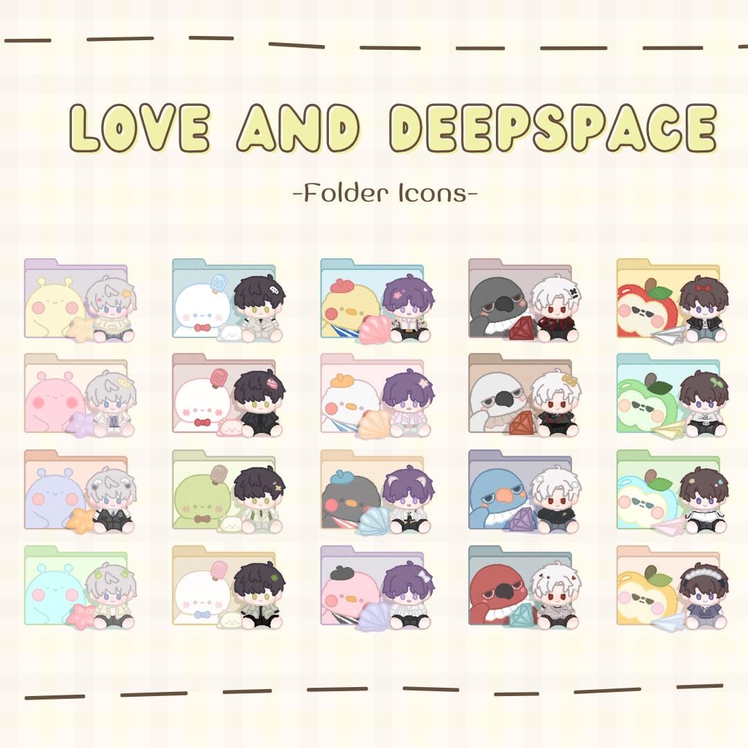 Love and Deepspace (lads) - Folder Icons | Digital Download - Etsy