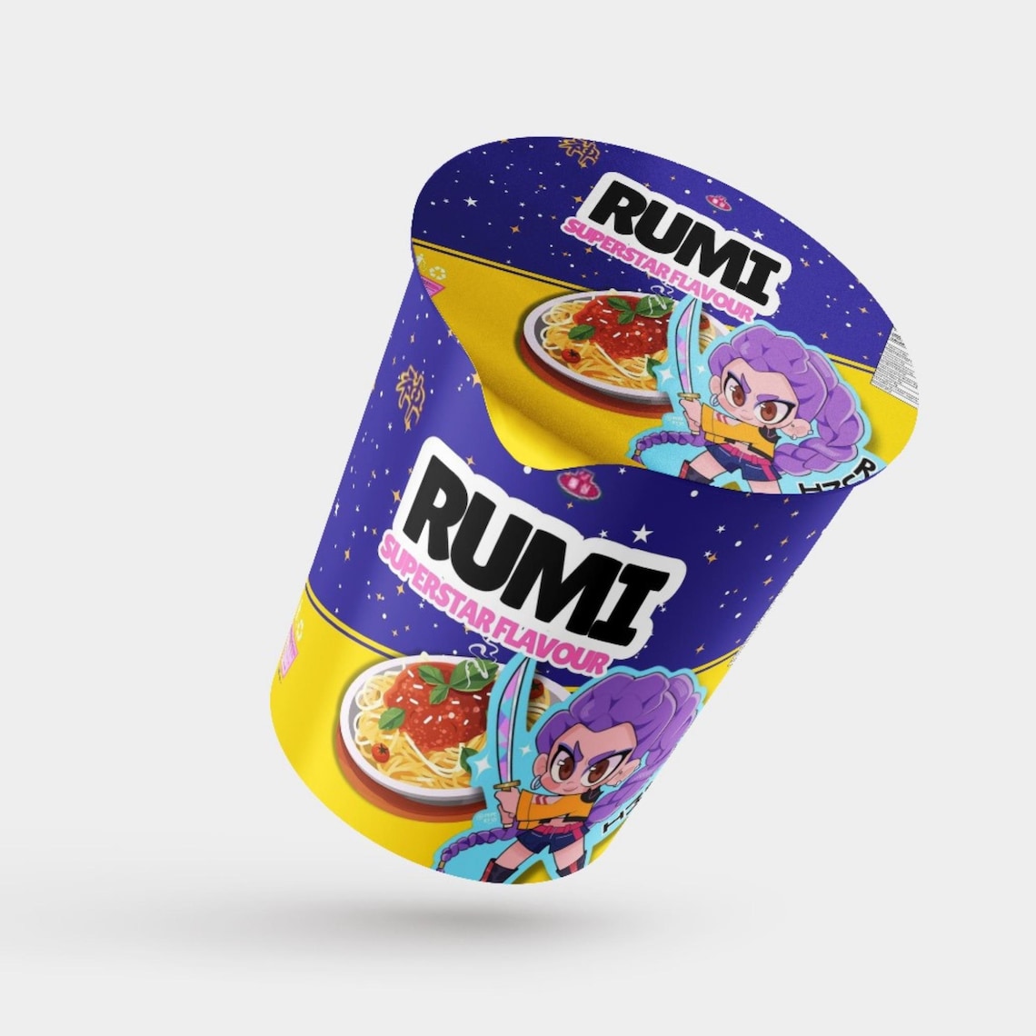 Kpop Cup Noodle Labels Printable, Custom Name Noodles, Rumi Mira Zoey ...
