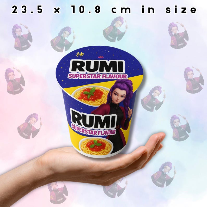 Kpop Cup Noodle Labels, Spicy Ramen Anime Gift (digital Download) - Etsy