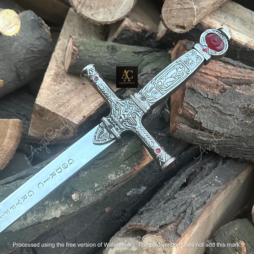 Hand Forged Harry Potter Sword | Wizard Wand Gryffindor Godric Sword ...