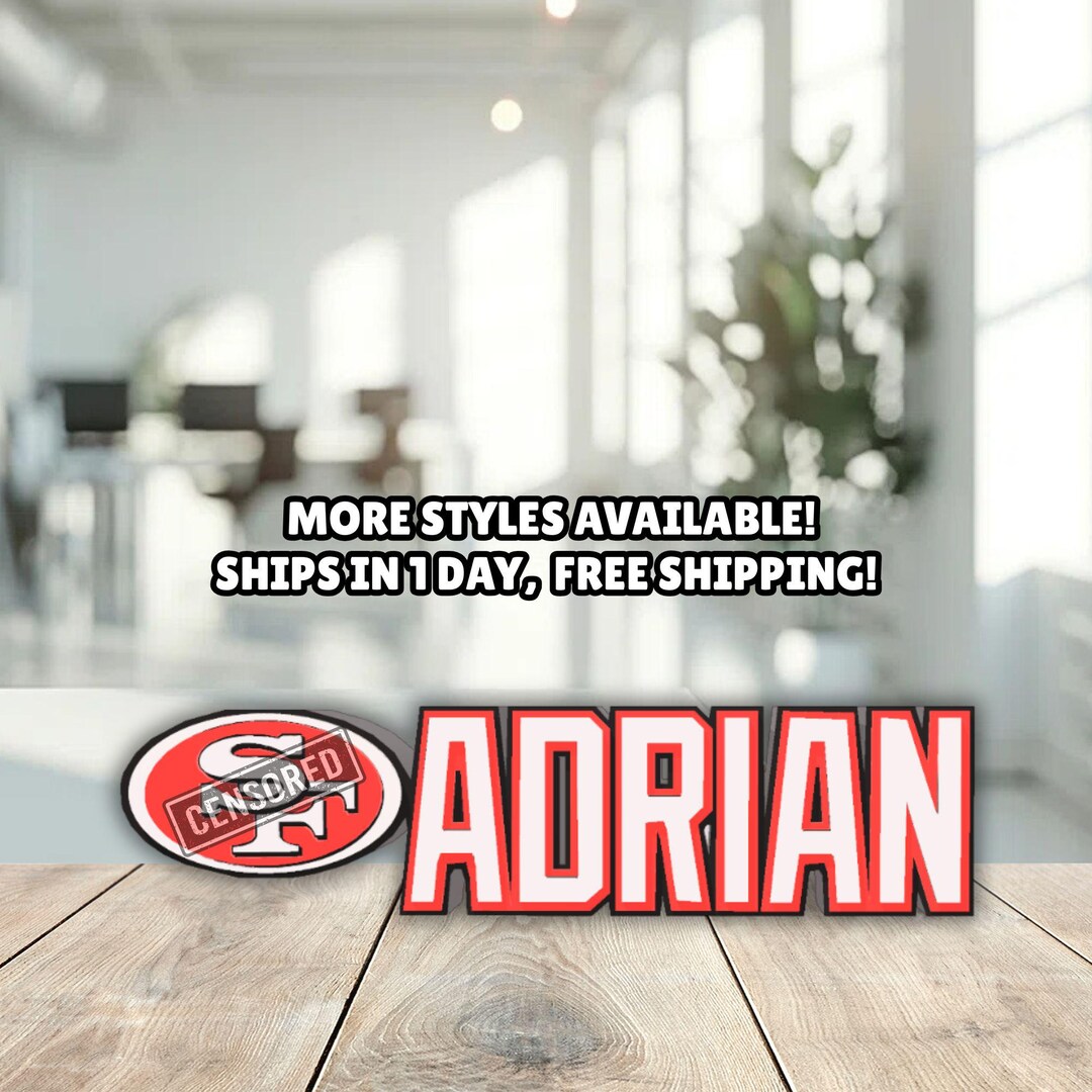 Personalized San Francisco 49ers Desk Name Plate, Name Plaque, Gift for ...