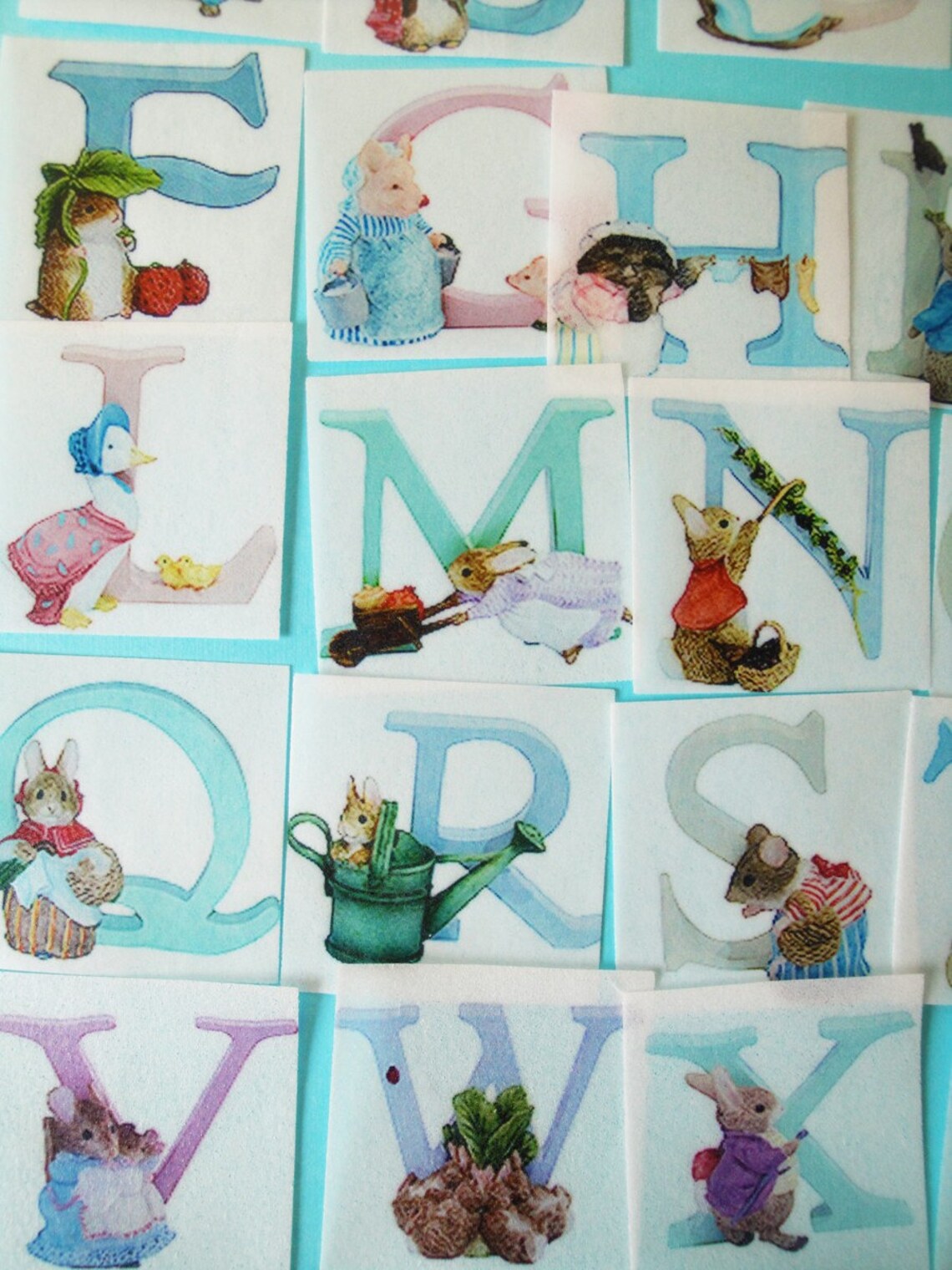 Beatrix Potter ABC Alphabet Baby Animal Edible Image Wafer - Etsy