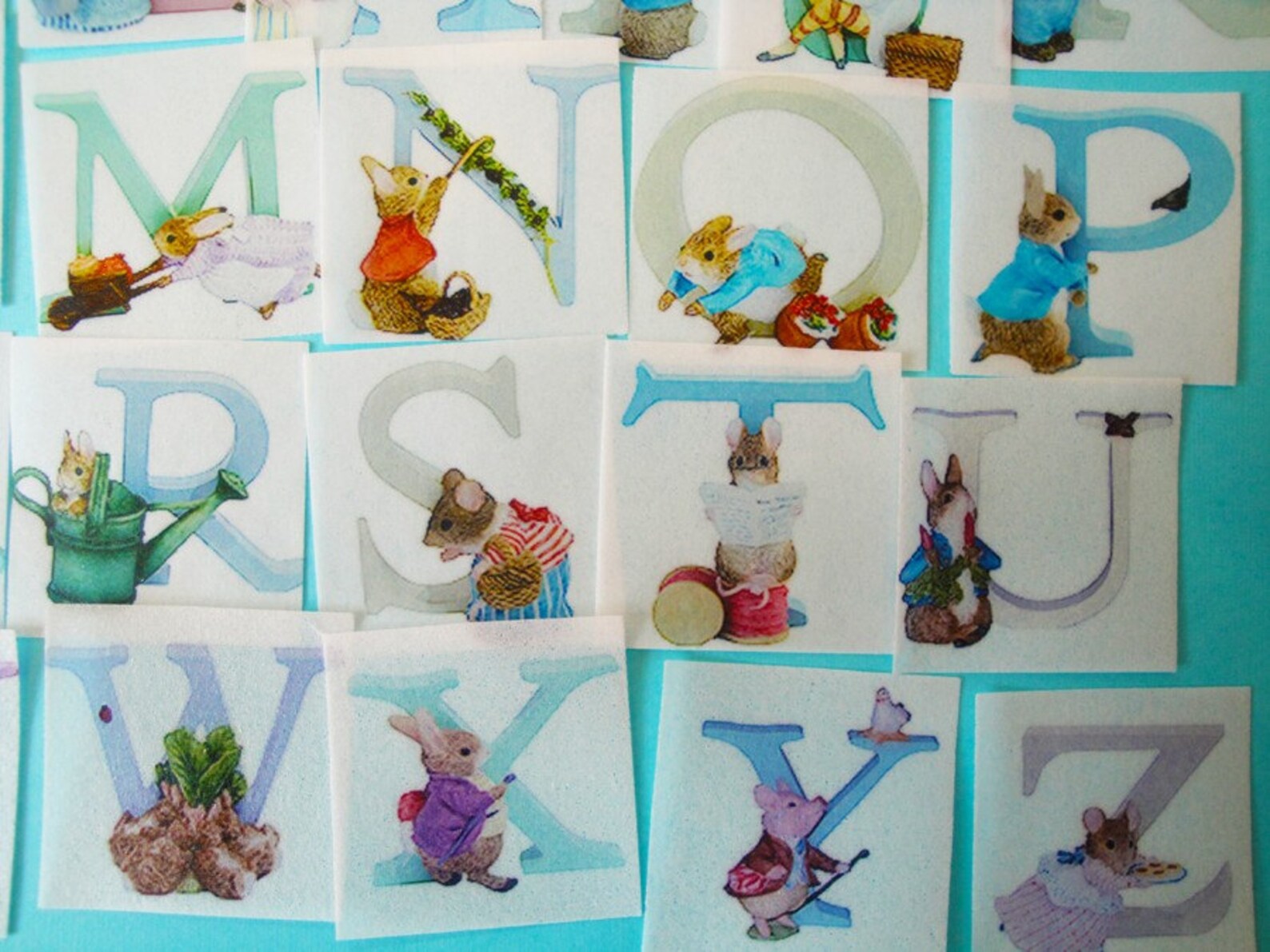 Beatrix Potter ABC Alphabet Baby Animal Edible Image Wafer - Etsy