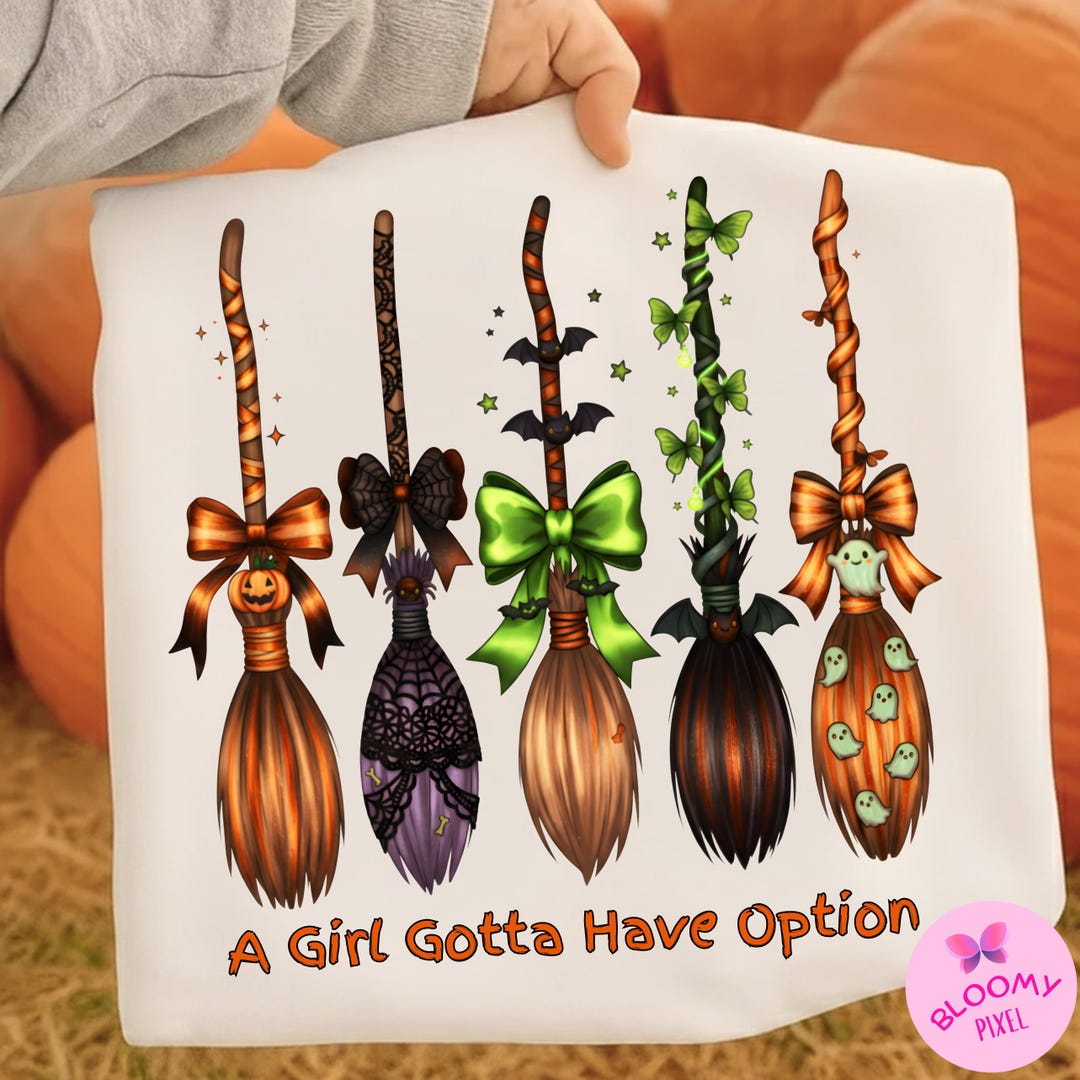 Retro Halloween PNG A Girl Gotta Have Options Witchy Design Spooky ...