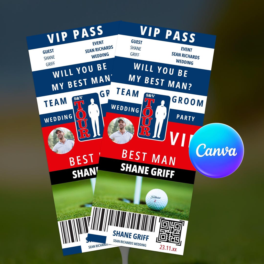 Groomsman Proposal Ticket, Custom Wedding Gift, Best Man Invitation ...