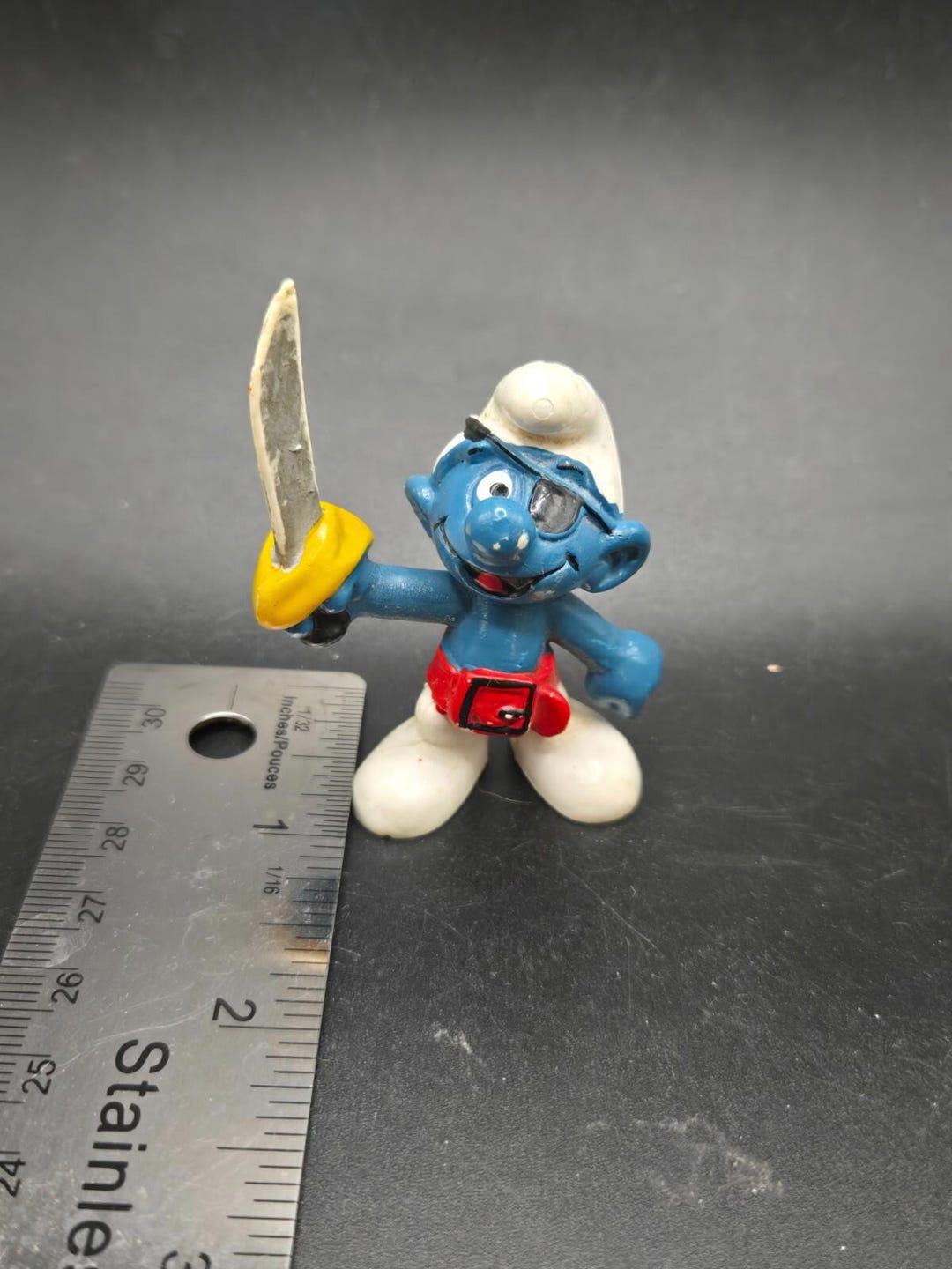 Smurfs Pirate Smurf Vintage PVC Figure Peyo Schleich 1978 - Etsy
