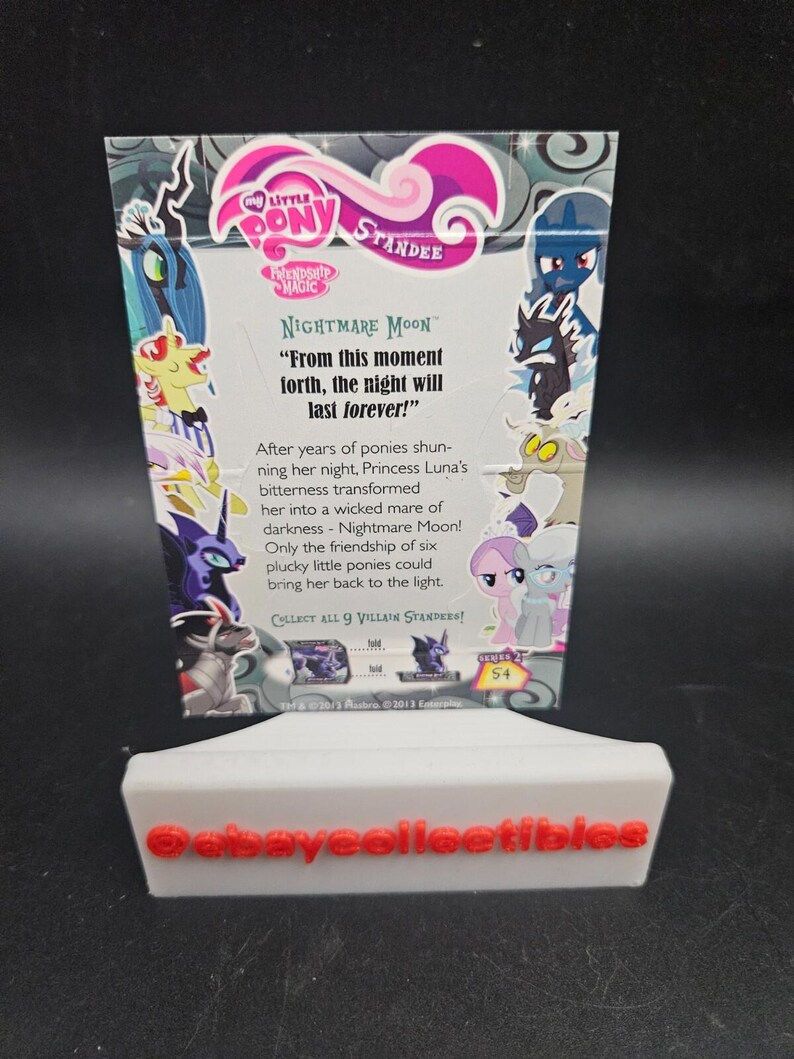 My Little Pony Nightmare Moon Standee CARD - Etsy Australia