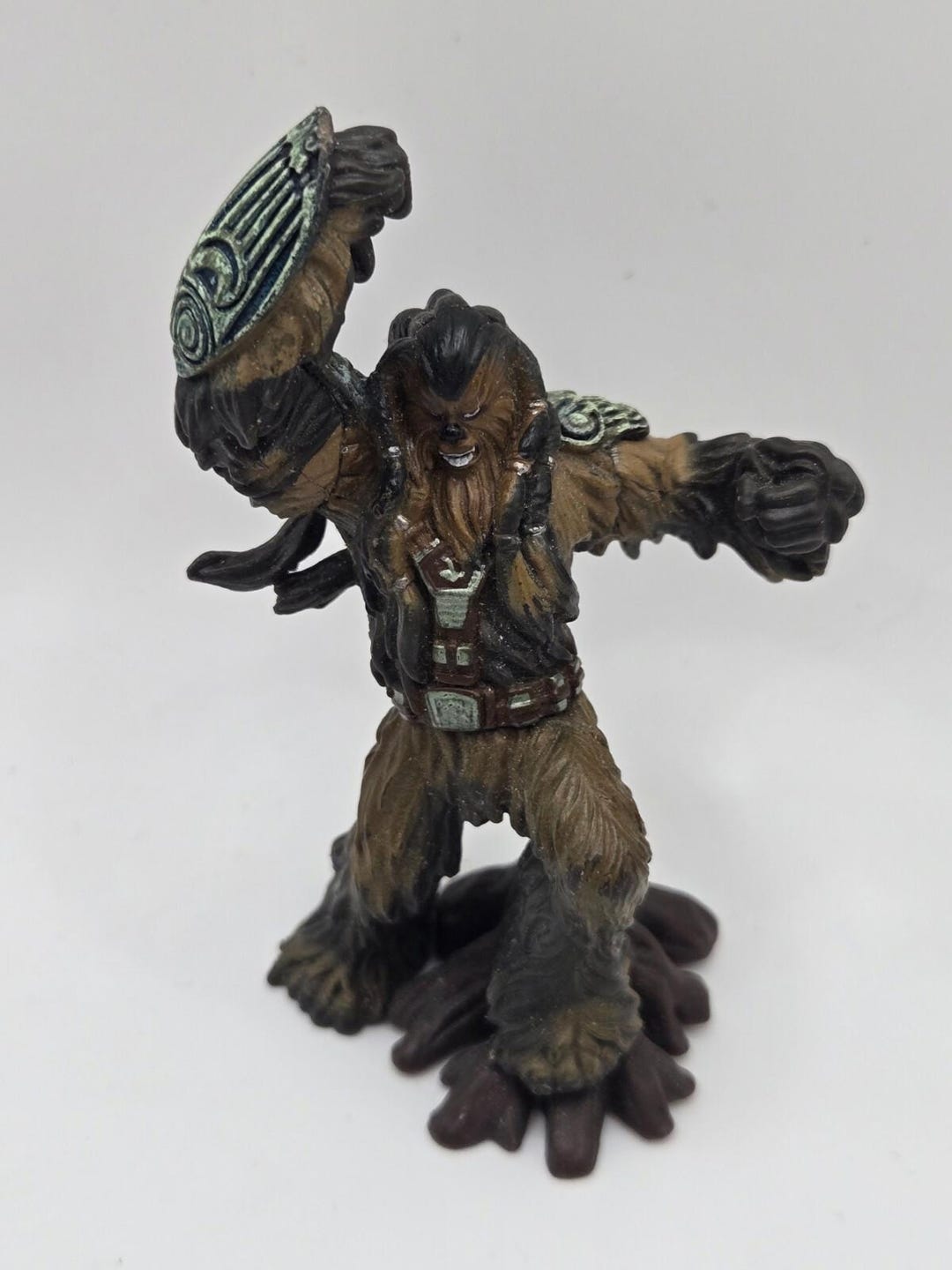 Battle Wookiee Warrior Figure Star Wars Lucas Films Hasbro LFL 3" 2005 ...