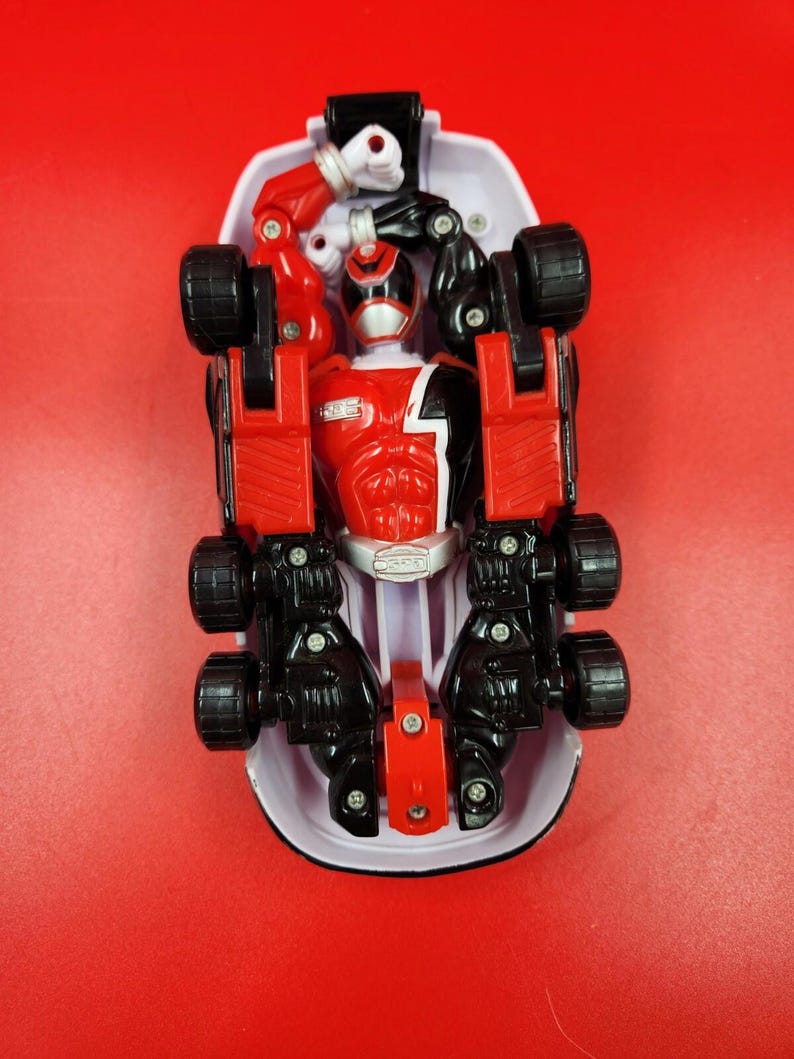 Power Rangers SPD Red Ranger Police Car Transformer 2004 Bandai - Etsy