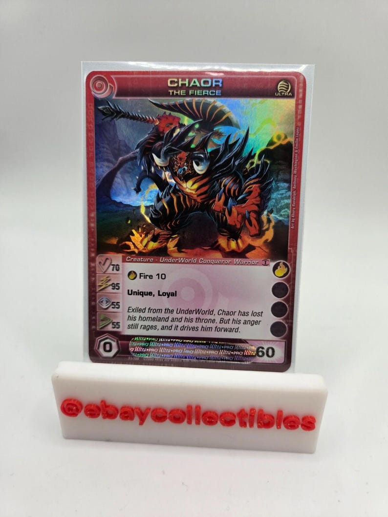 Chaotic TCG: Chaor the Fierce Forged Unity 1st Edition Ultra Rare ...