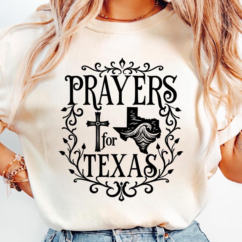TX Flood Prayers for Texas Cross Png Dxf Faith-based Texas Design Flood ...