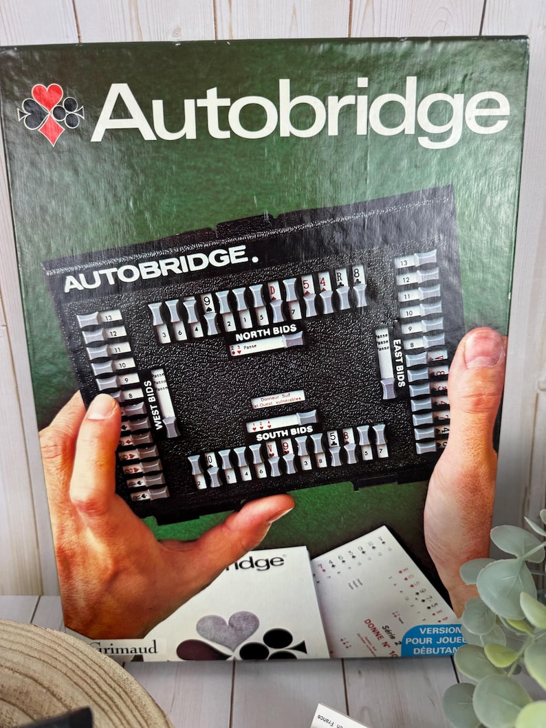 Vintage Autobridge Game by Grimaud - Solo Bridge Trainer - Beginner ...