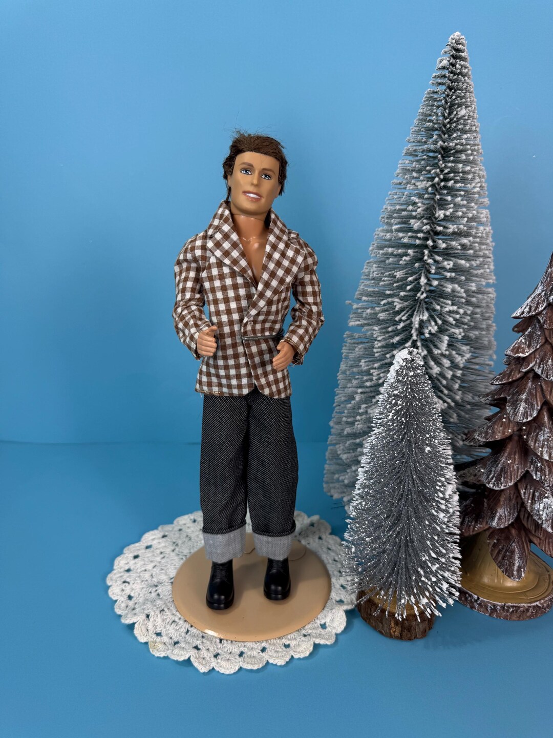 Vintage Ken Doll Mattel (1968 Body Stamp) - Brown Hair, Indonesia Made ...